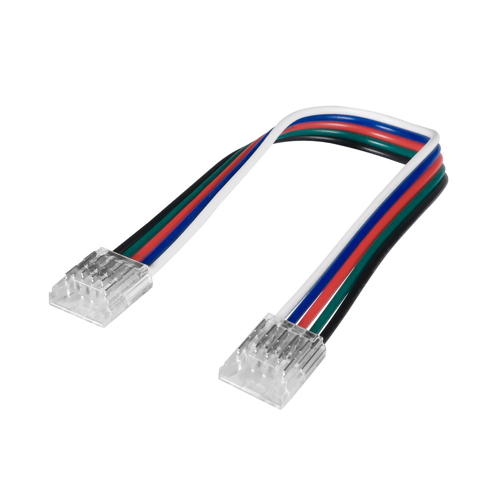 Cople rápido de plástico con 15cm de cable, para tiras de LED RGBW ext ...