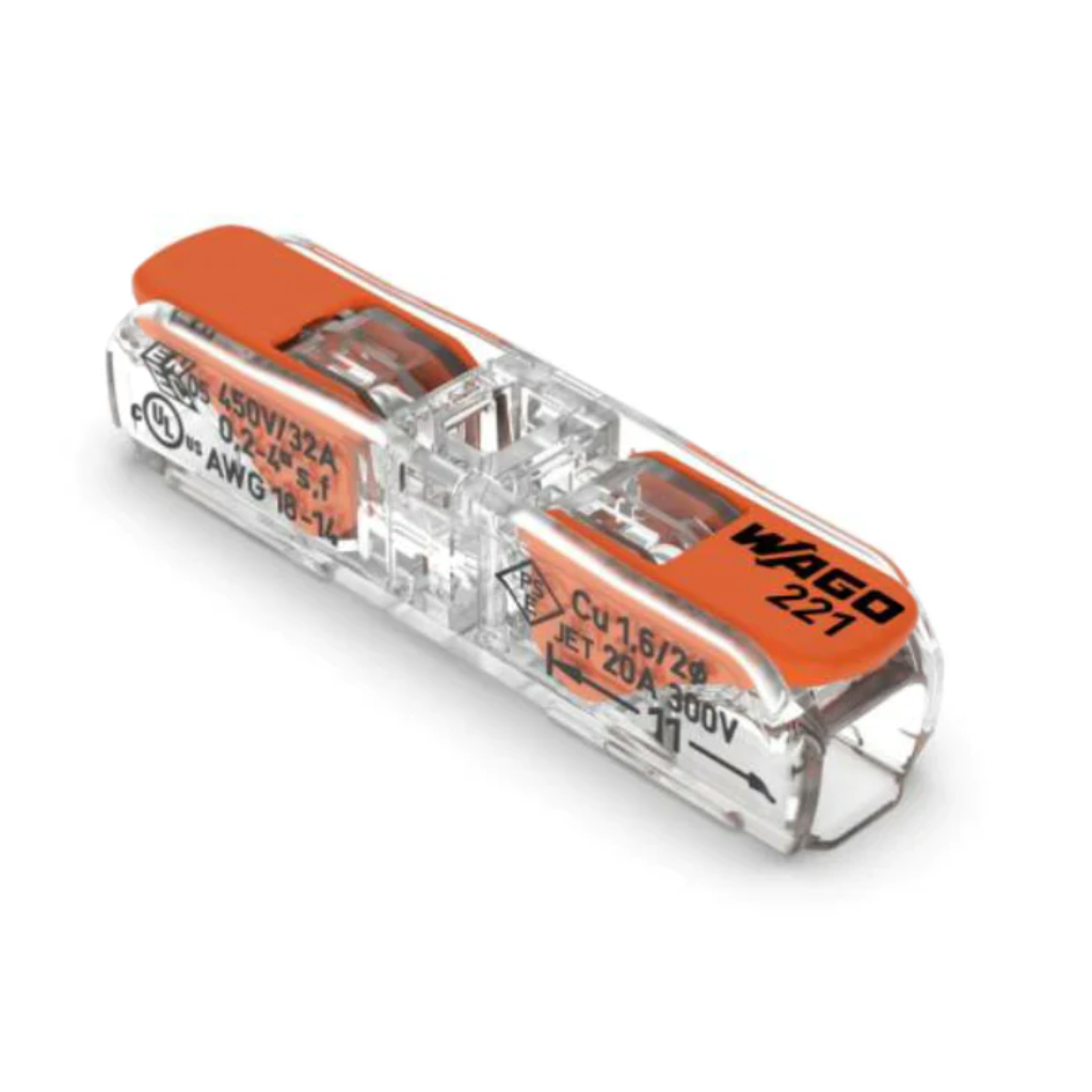 Conector lineal 221 INLINE de empalme para cable 20-12 AWG de Wago ...