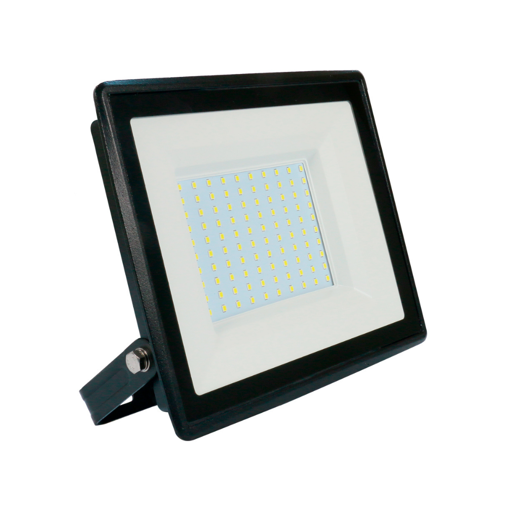 Reflector LED 100W acabado negro luz neutra fría (5000K) 100-277V IP65 ...