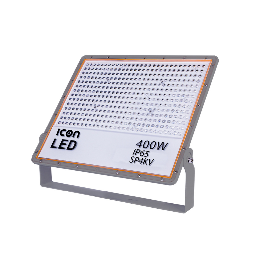 Reflector LED 400W acabado negro luz neutra fría (5000K) 100-277V IP65 ...