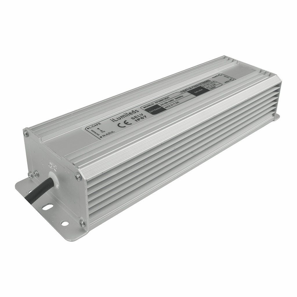 Fuente de alimentación 100W (80W máx.) para exteriores IP67 24V cc ent ...