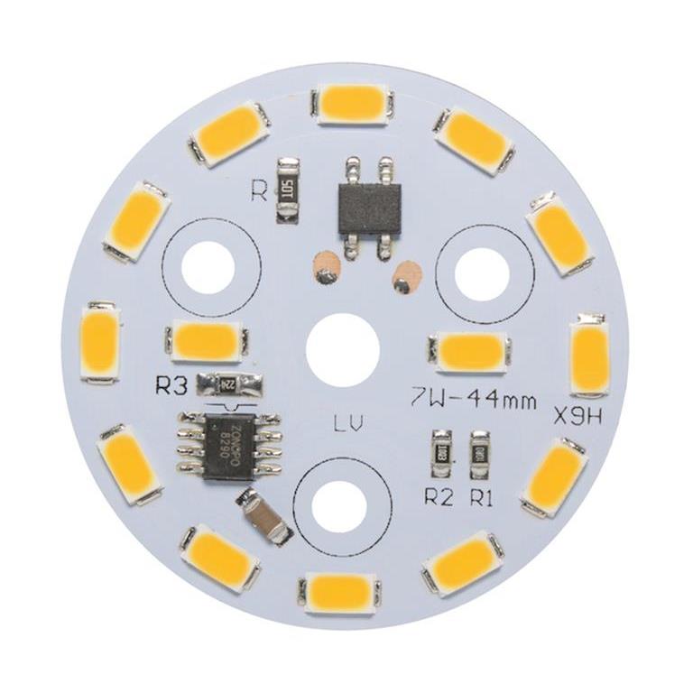 Módulo LED tipo pastilla 7W 130Vca opciones color de luz Neutro Cálido ...