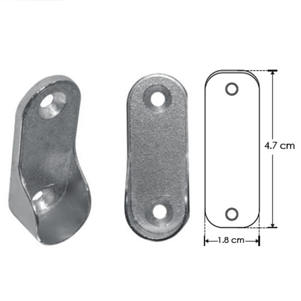 Kit de 2 soportes de pared para perfil ILUPA1401 (No se vende individu ...